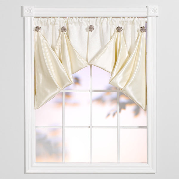 Window Origami™ Elegant Floral - Marine – WindowOrigami™Curtains